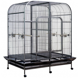 Topmast Parrot Cage Twins - Anthracite - 162 x 81.5 x 185 cm | Petdiscount